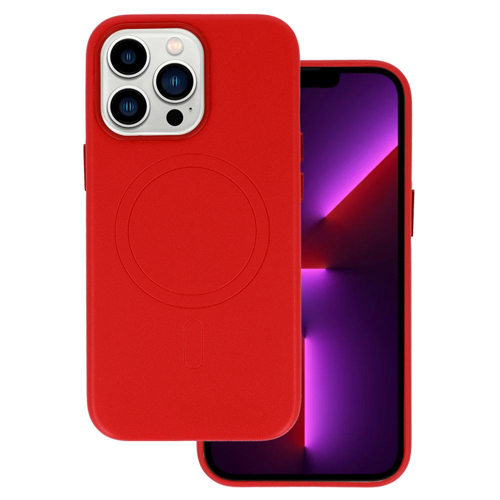 Magsafe Leather Case Iphone 14 Pro Red Toptel Akcesoria Gsm